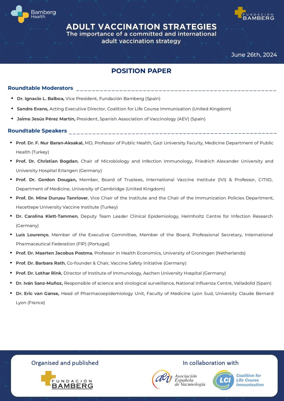 Adult Vaccination Strategies - Coalition for Life Course Immunisation ...